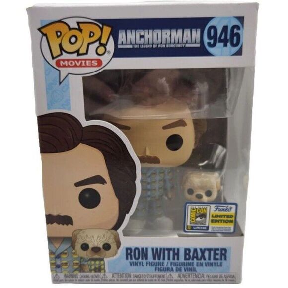 Funko | Toys | Funko Pop Anchorman Ron With Baxter Scented 220 Sdcc In ...